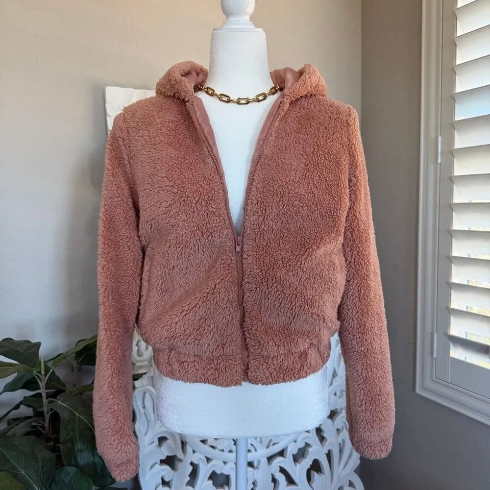 Spoon Jeans | Jackets & Coats | Teddy Jacket In Rose Pink | Poshmark